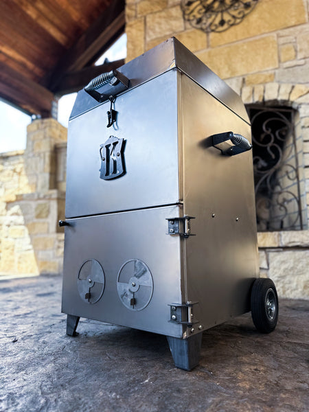 Corten Steel Roughneck Barrel Smoker, aka "Kent's Cowboy Smoke Box ...